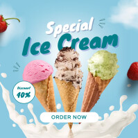 Ice Cream Instagram Template | PosterMyWall