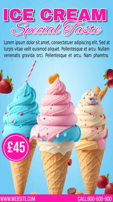 Ice cream promotion social media post Template | PosterMyWall