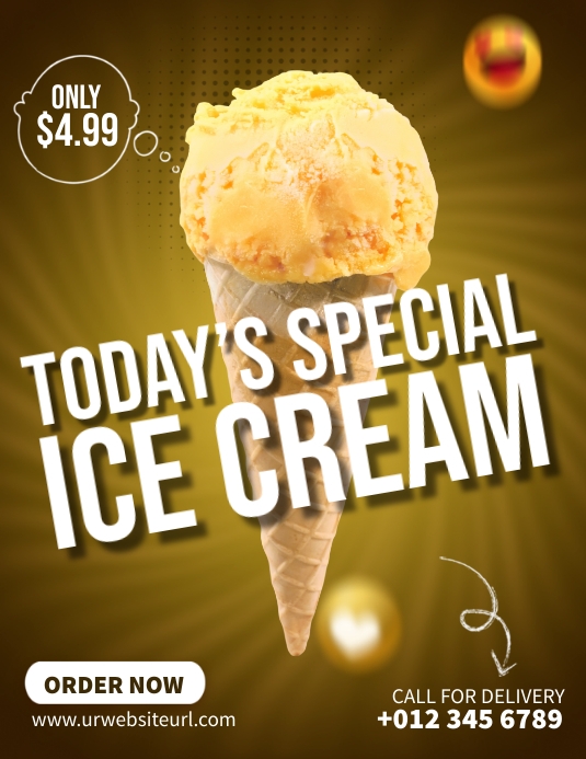 Ice Cream Sale Ads Template | PosterMyWall