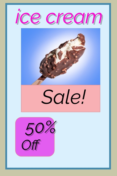 Copy of ice cream sale poster | PosterMyWall