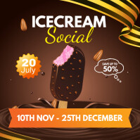 Professional Ice Cream Scoops Instagram Post Template | PosterMyWall