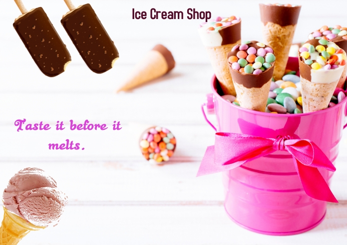ice cream shop Template | PosterMyWall