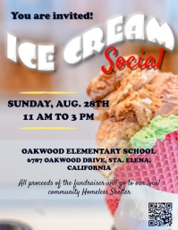 ICE CREAM SOCIAL Template | PosterMyWall