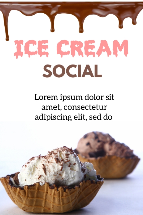 Ice cream social Template | PosterMyWall