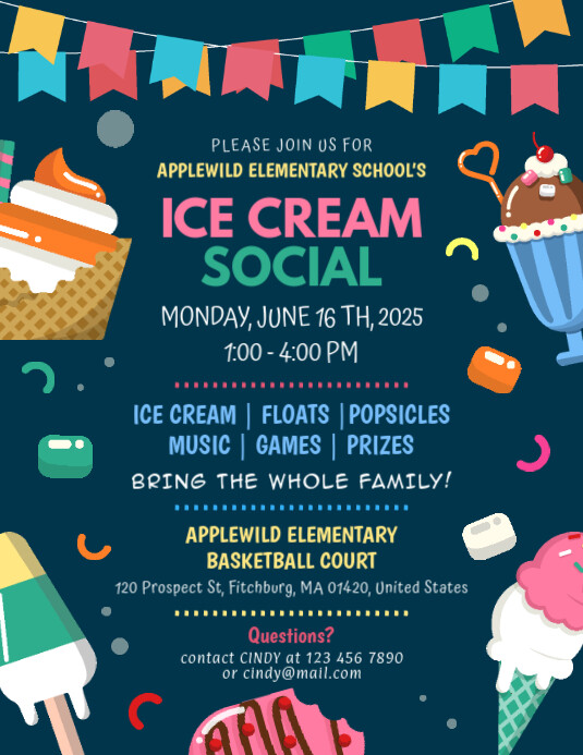 Copy of ice cream social | PosterMyWall