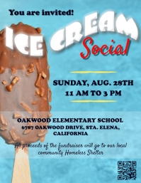 ICE CREAM SOCIAL Template | PosterMyWall