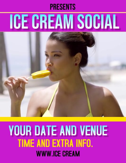 Ice Cream Social Template Postermywall