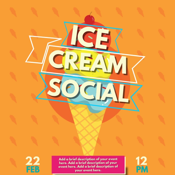 Copy of Ice Cream Social | PosterMyWall