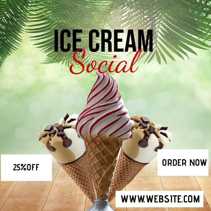 Ice Cream Social Instagram post Template | PosterMyWall