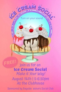 Ice cream Template | PosterMyWall