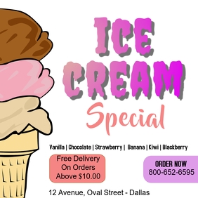 Ice Cream Instagram Template | PosterMyWall