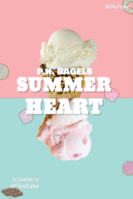 Ice cream store poster Template | PosterMyWall