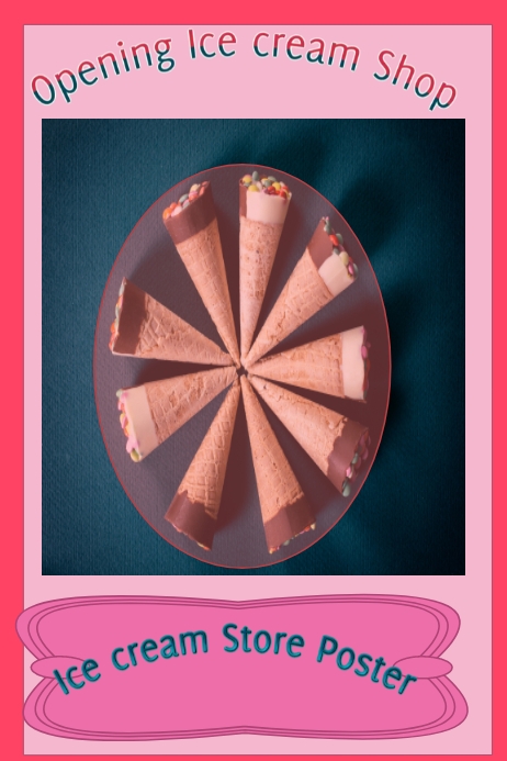 Ice cream Store Poster Template | PosterMyWall