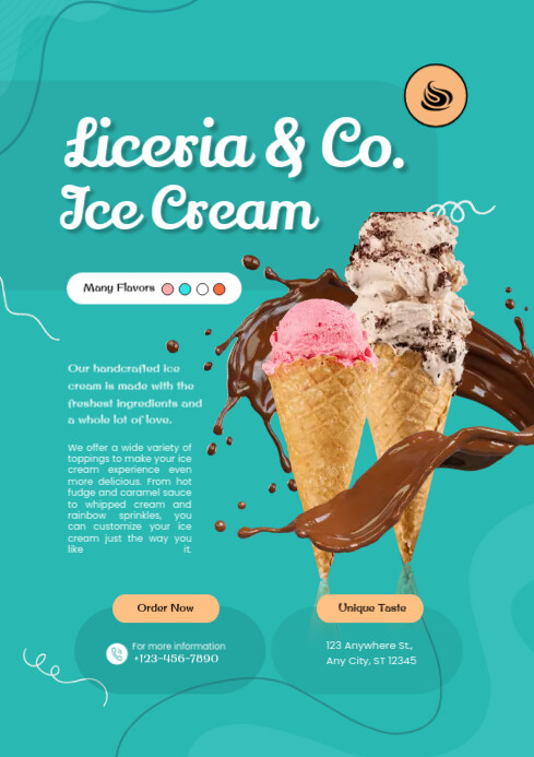 ice cream template | PosterMyWall
