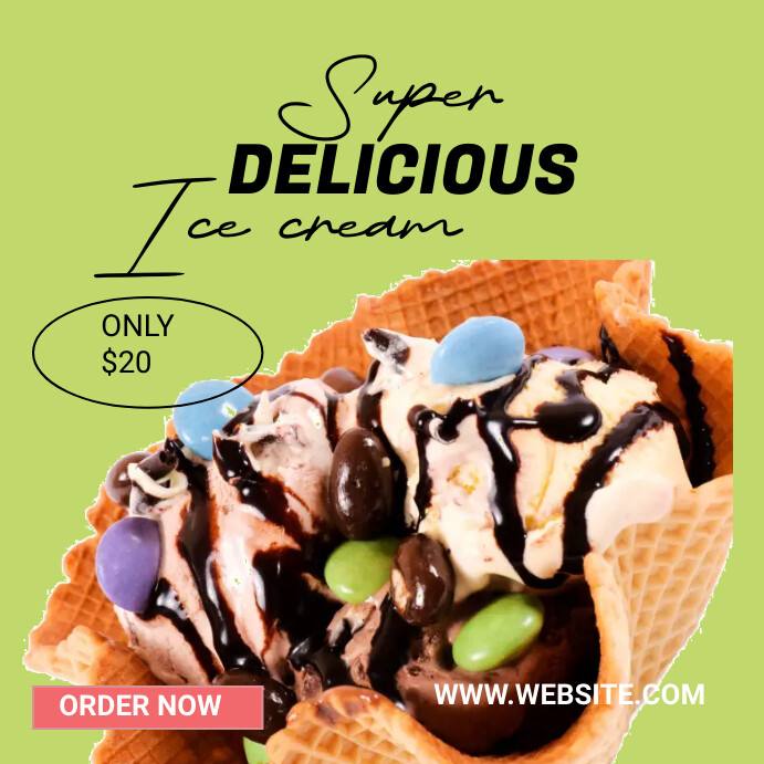 Ice cream time Template | PosterMyWall