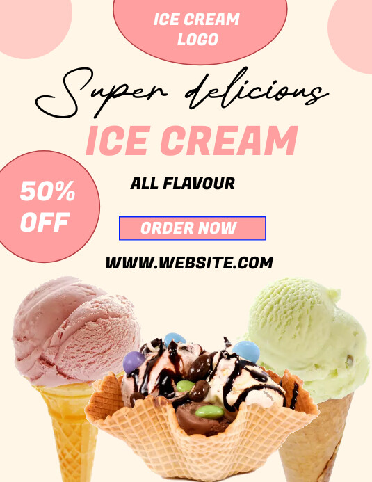 Ice cream time Template | PosterMyWall