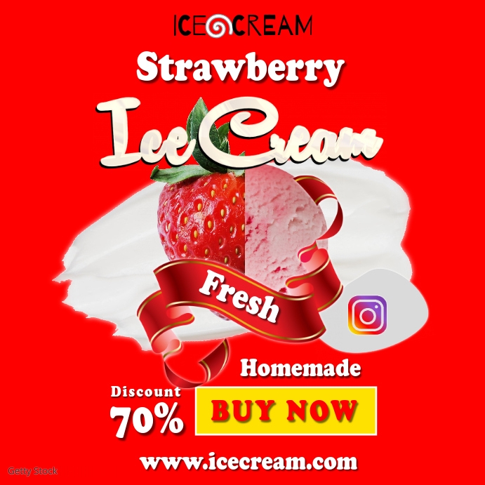 ice cream100 insta Template | PosterMyWall