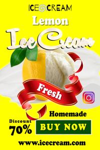 Shaved Ice Sign Template | PosterMyWall