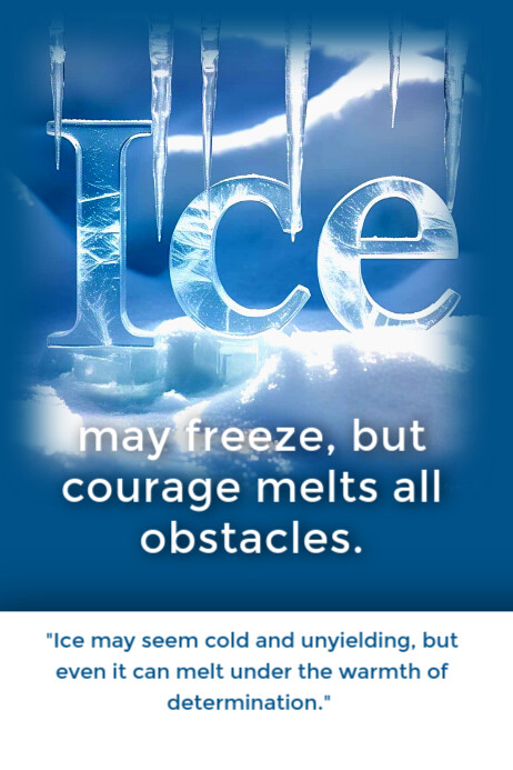 Ice Template | PosterMyWall