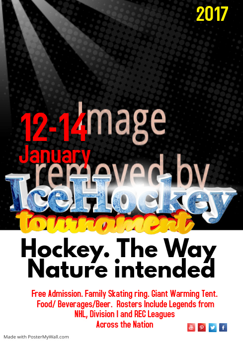 Ice Hockey Tournament Poster | PosterMyWall