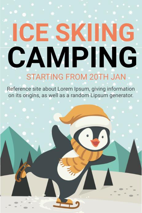 Copy of ice skating | PosterMyWall