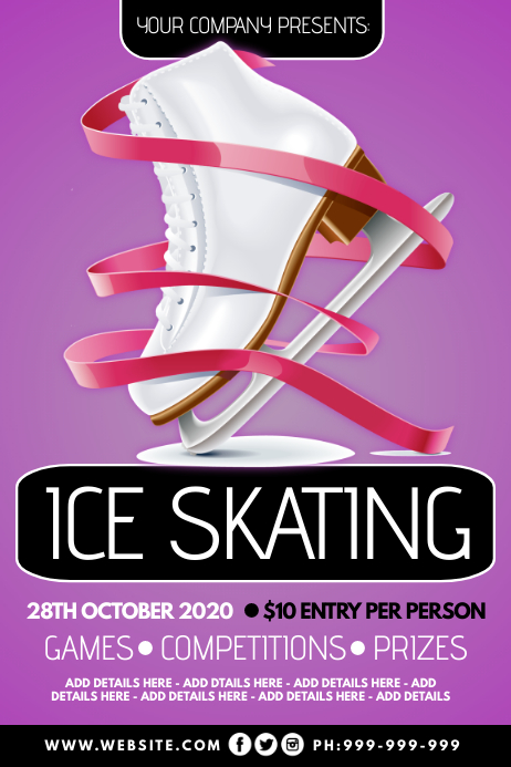 Copy of Ice Skating Poster | PosterMyWall