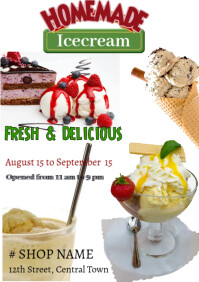 Ice Cream Party Poster Template | PosterMyWall