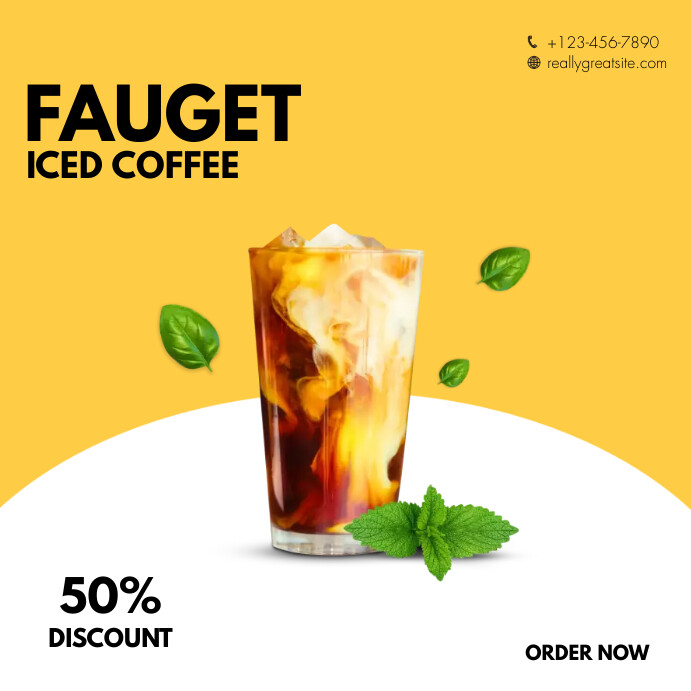 iced coffee fylers Template | PosterMyWall
