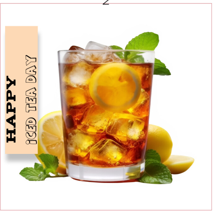 Iced tea day Instagram template | PosterMyWall