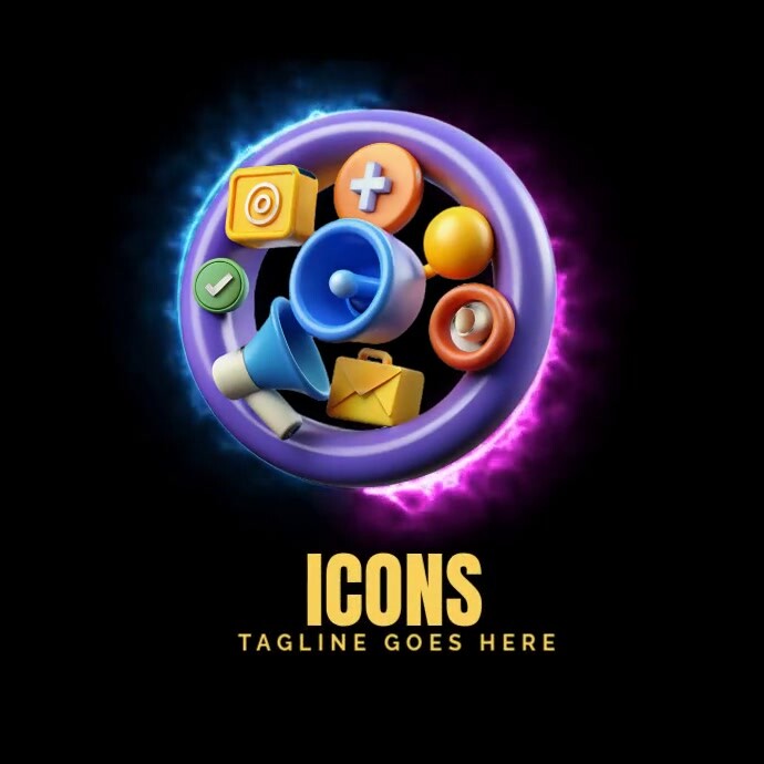 Copy of Icon Animation Logo | PosterMyWall