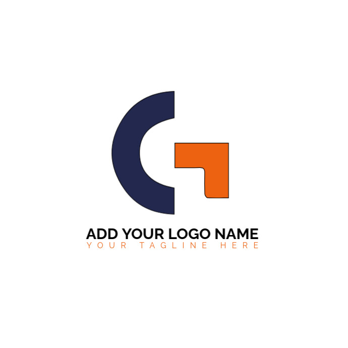 Modèle Icon/colorful/dark Blue/symbol/g Logo/monogram/typography ...