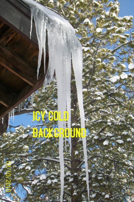 ICY COLD BACKGROUND / Template | PosterMyWall