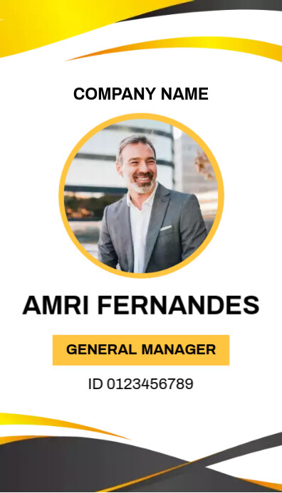 Copy of ID CARD COMPANY DESIGN TEMPLATE | PosterMyWall