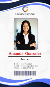 Modern Professional Finance Manager ID Card Template | PosterMyWall