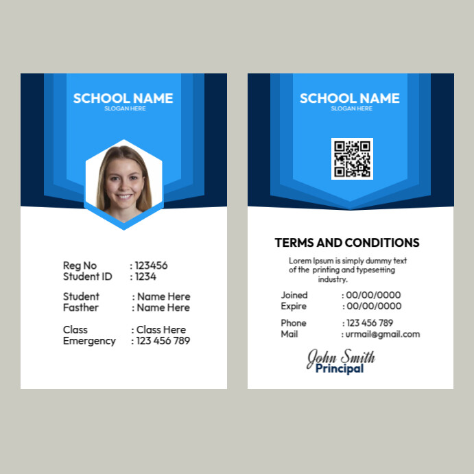 Copy of ID Card Design | PosterMyWall