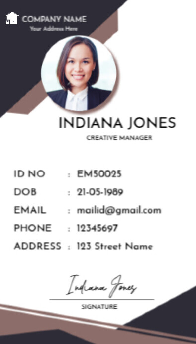 Plantilla de ID Card | PosterMyWall
