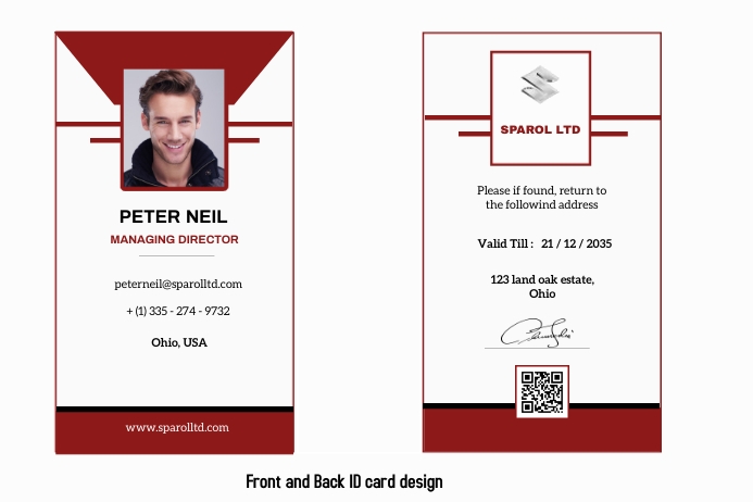 Copy of Id card design | PosterMyWall