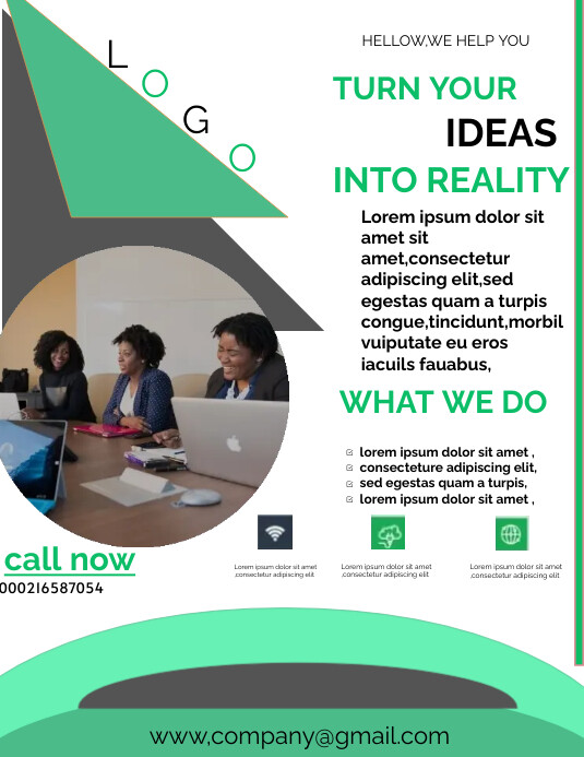 ideas into reality flyer ad Template | PosterMyWall