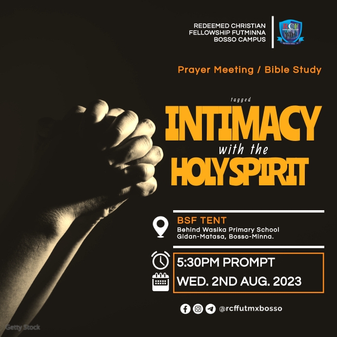 iDesign (Intimacy with the Holy Spirit) Template | PosterMyWall