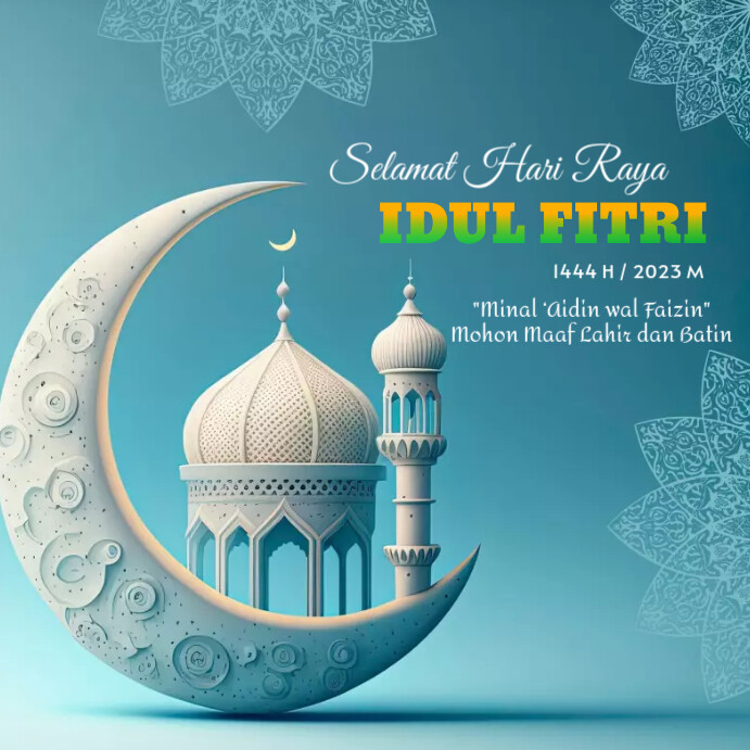 Idul Fitri Instagram Post Template | PosterMyWall
