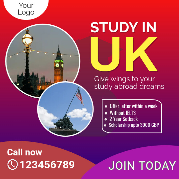 IELTS Coaching Template | PosterMyWall