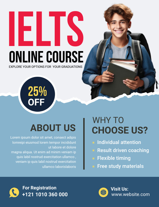 IELTS Coaching Instagram Post Template | PosterMyWall