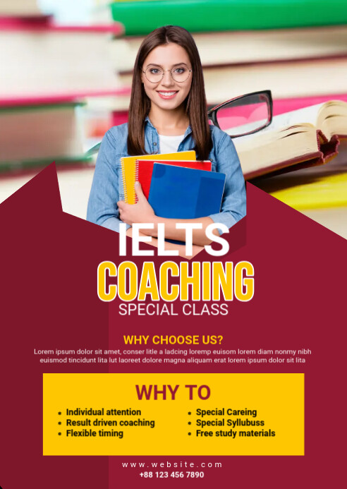 IELTS Course Ad Template (1) | PosterMyWall