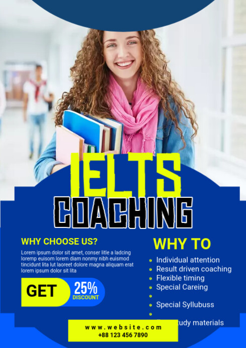IELTS Course Ad Template | PosterMyWall