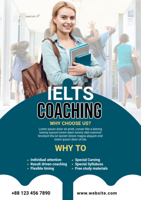 IELTS Course Ad Template | PosterMyWall