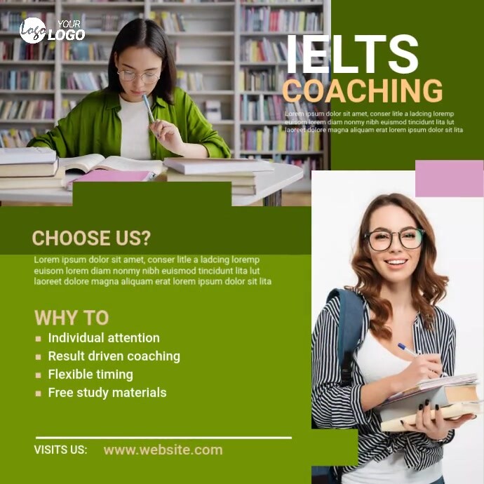 IELTS Course Ad Template | PosterMyWall