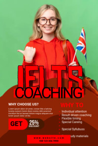 IELTS Course Ad Template | PosterMyWall
