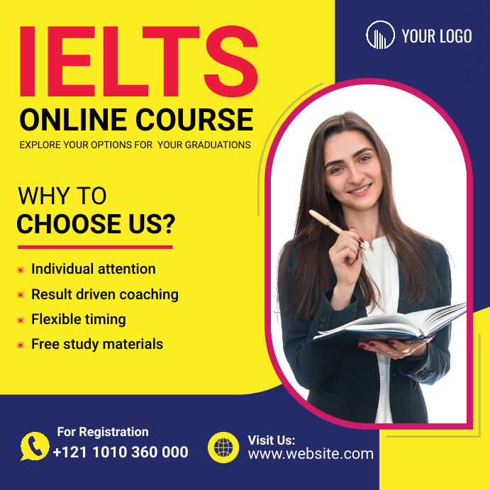 Ielts Course Ad Template Instagram Post | PosterMyWall