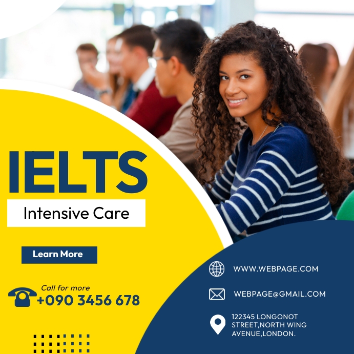 IELTS FLYER Template | PosterMyWall
