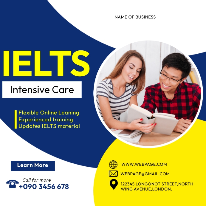 IELTS FLYER Template | PosterMyWall